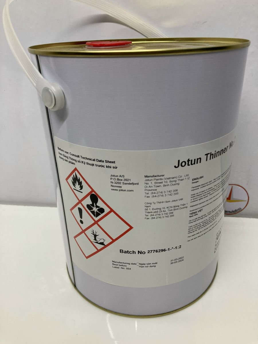 Dung môi pha sơn Jotun Thinner No. 2_5L